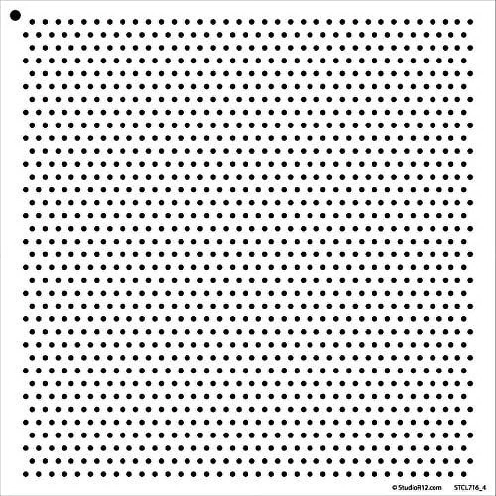 1/8" Dots Stencil by StudioR12 Simple Repeating Pattern Art - Medium 12 ...