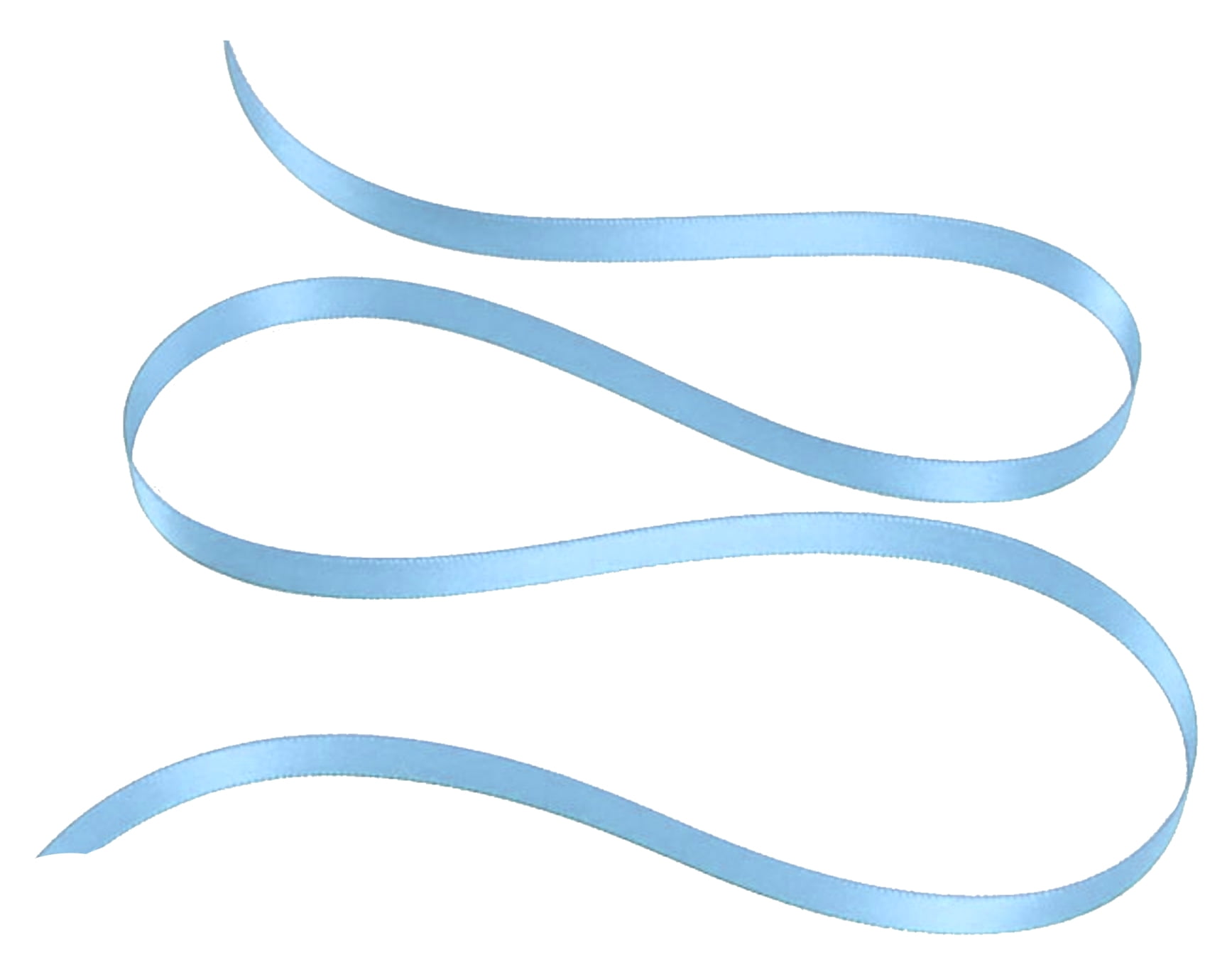 1/8" Double Face Satin Ribbon 100 yards - Light Blue - Walmart.com