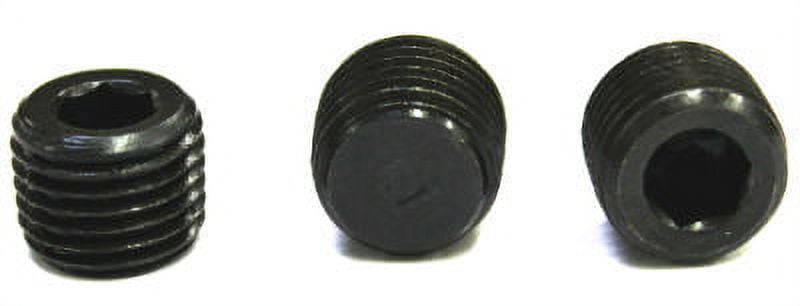 1/8" Dry Seal Socket Pipe Plugs / 3/4" Taper / Steel / Plain - 100 ...