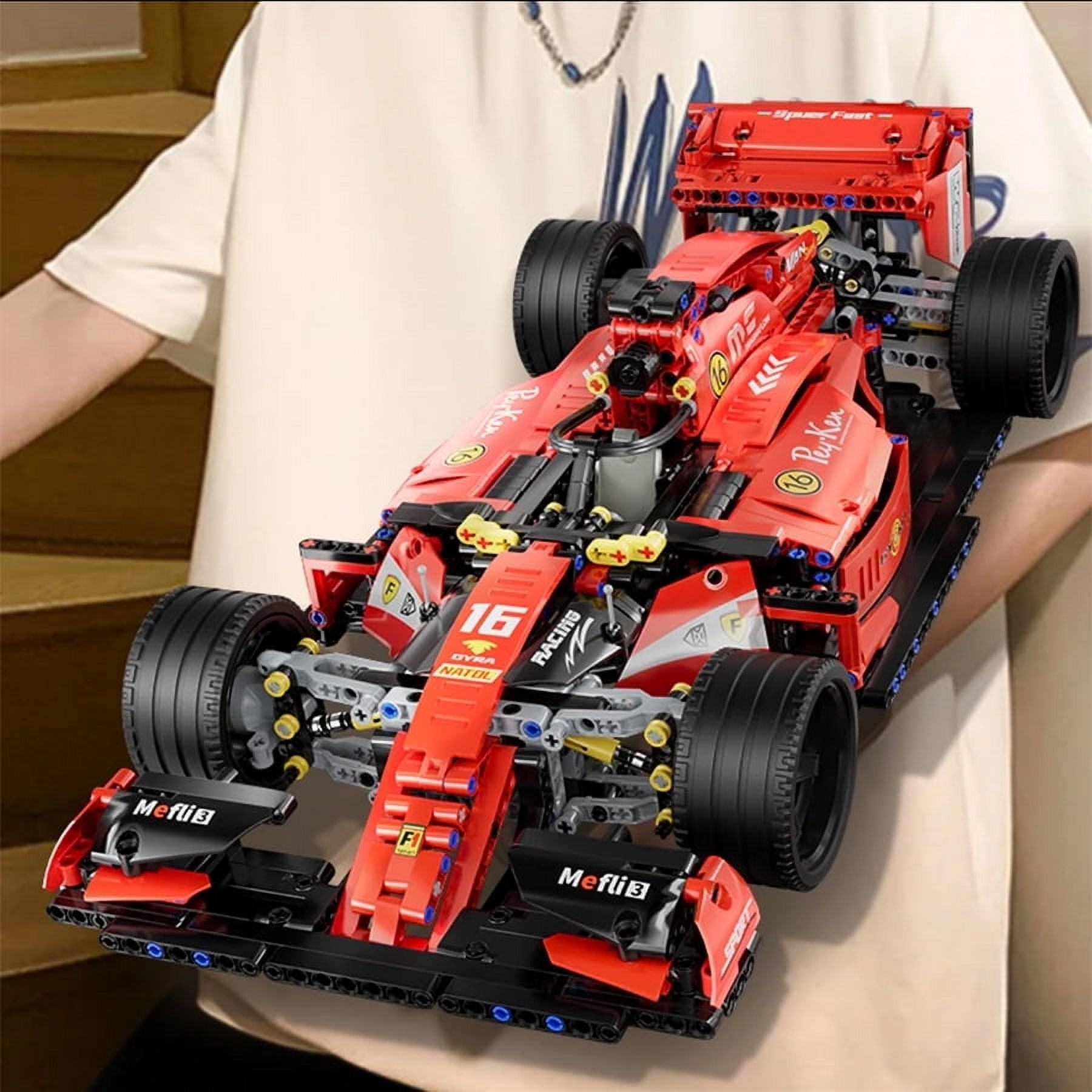 1:8 Formula Racing Car Building Block Set F1 AMG Model Kit Compatible ...