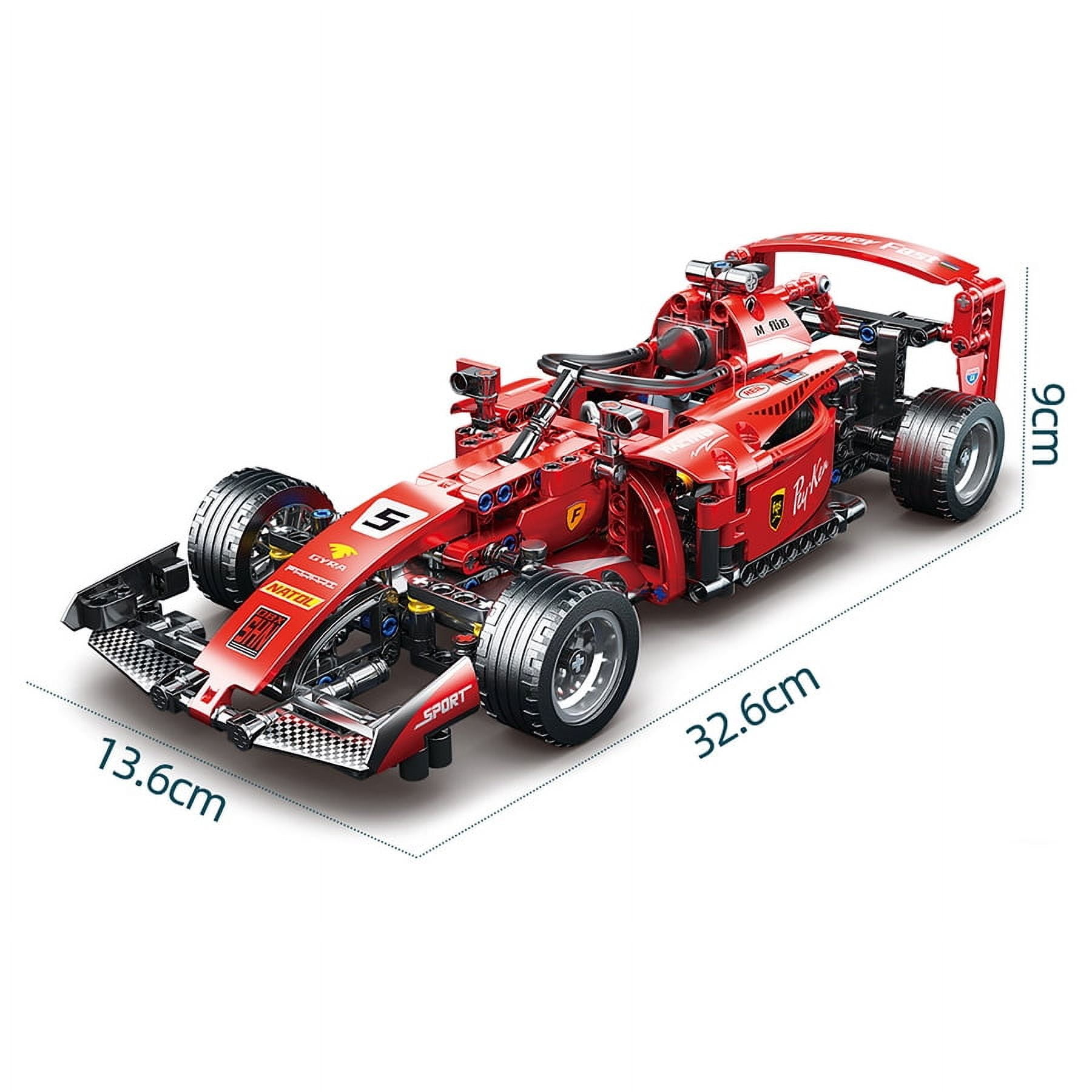 1:8 Formula Racing Car Building Block Set F1 AMG Model Kit Compatible ...