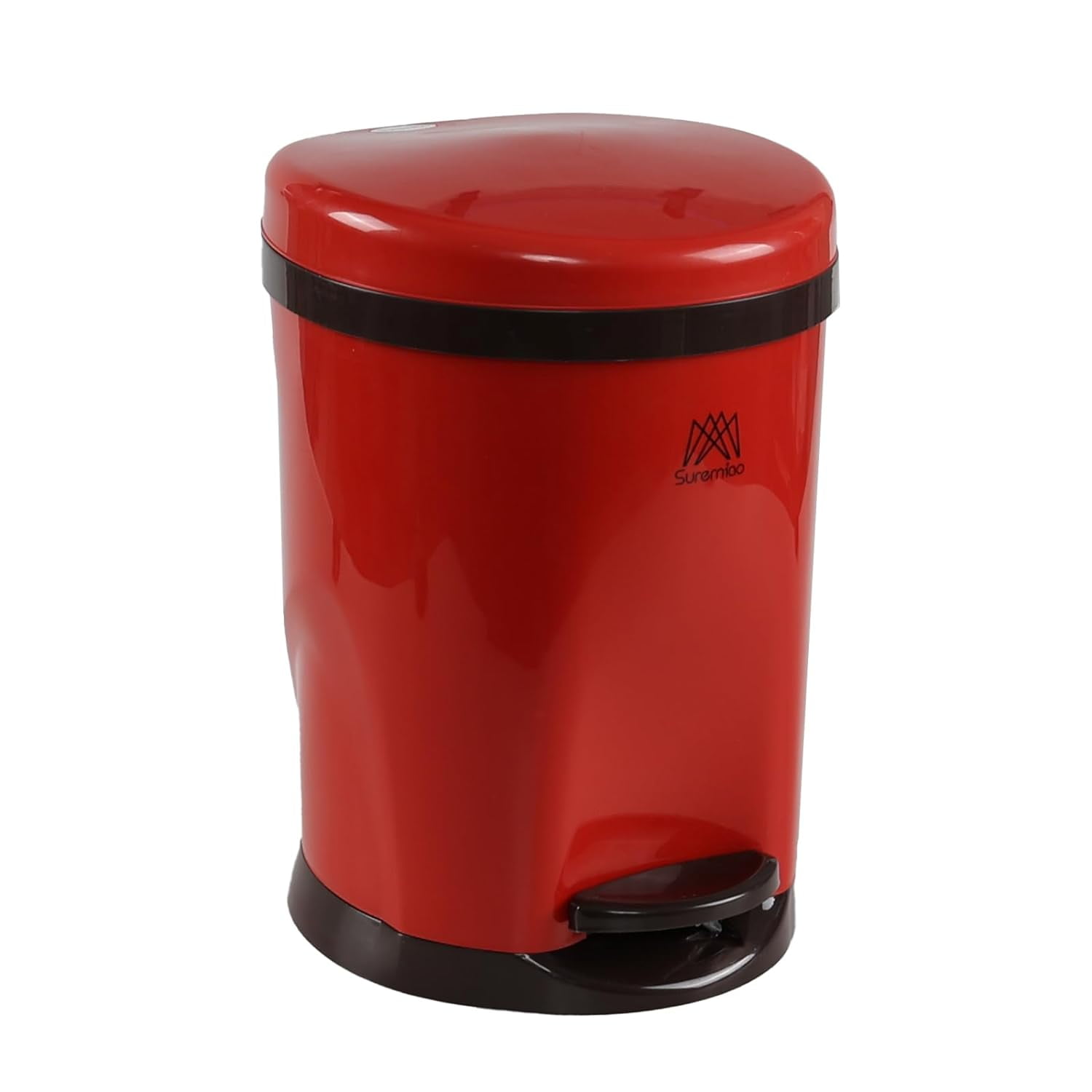 1.8 Gallon Round Bathroom Step Trash Can with Removable Inner Bucket ...