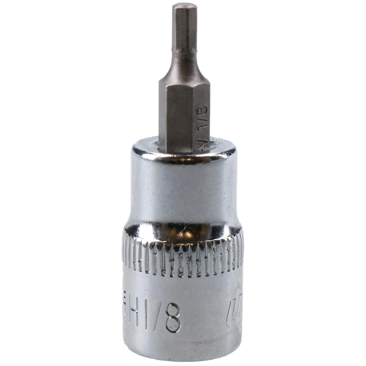 1/8" Hex Key Socket / Bit 3/8" Drive Imperial AF SAE 6 Sided Allen Key 48mm Cr-V - Walmart.com