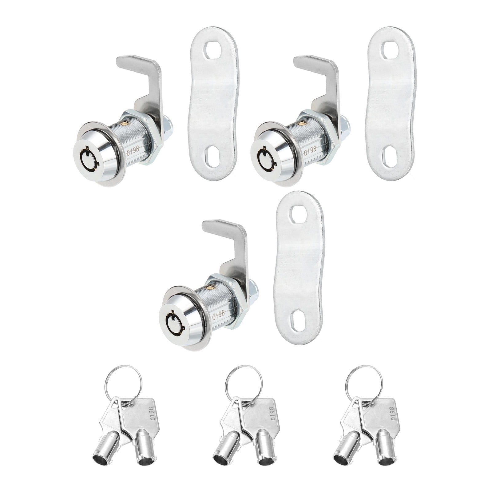 1/8 Inch Cabinet Locks with Iron Key, Cam Replacement Lock Cylinder ...