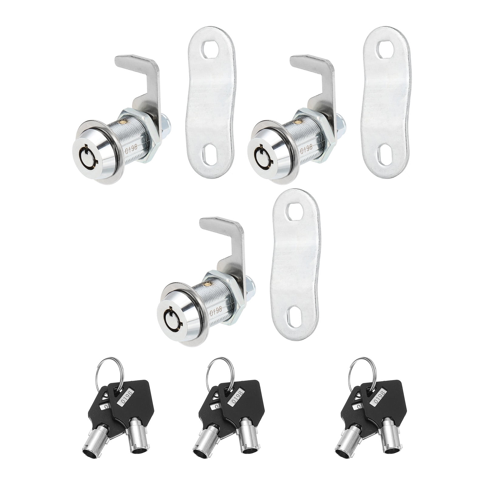 1/8 Inch Cabinet Locks with Key, Cam Replacement Lock Cylinder Toolbox ...