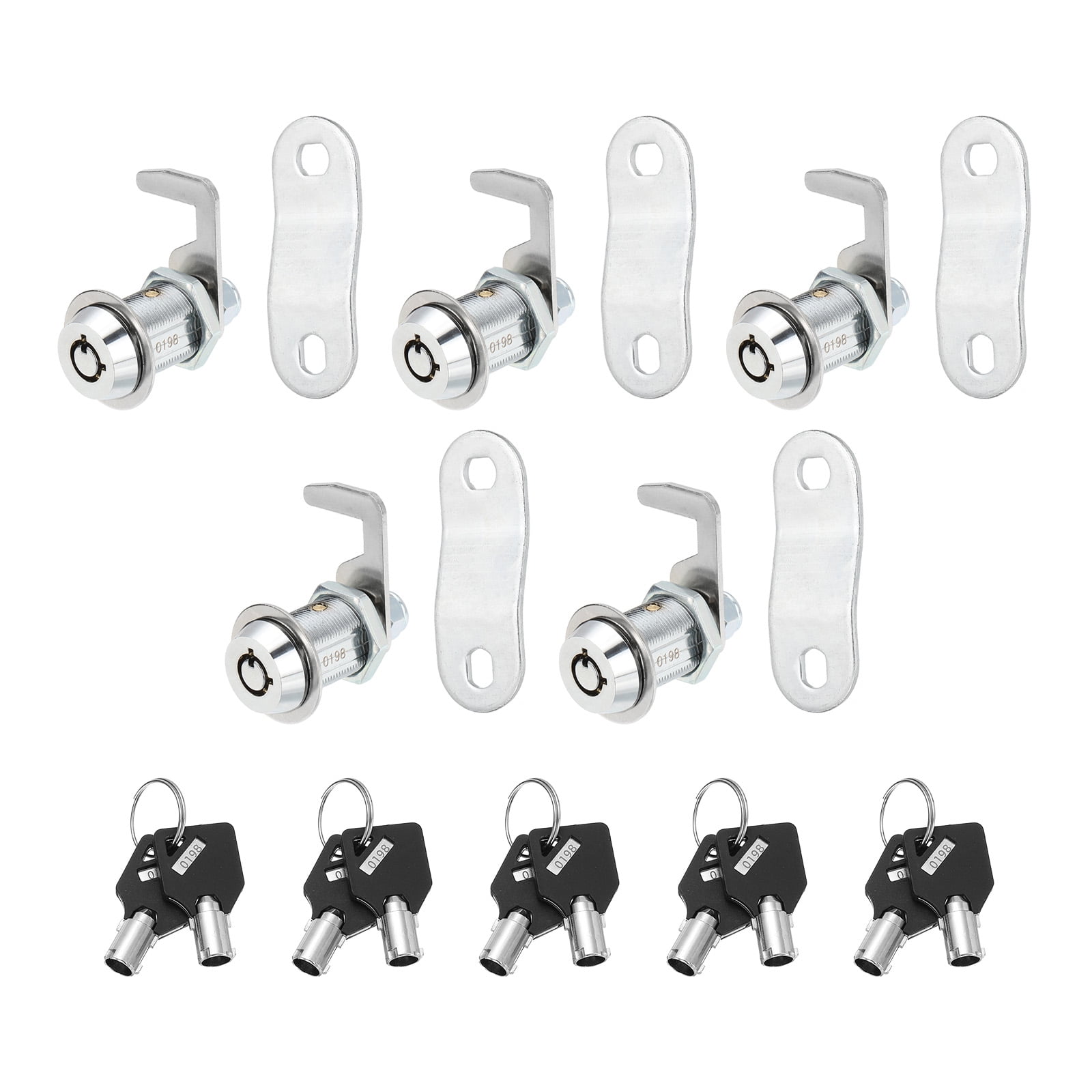 1/8 Inch Cabinet Locks with Key, Cam Replacement Lock Cylinder Toolbox ...