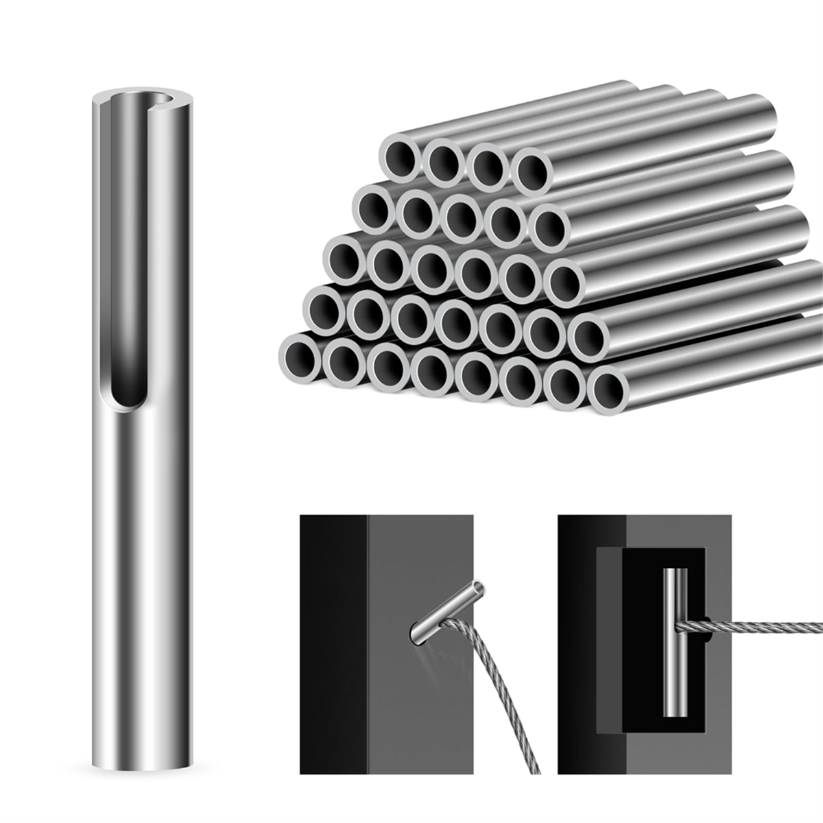 1/8 Inch Cable Railing Terminal Toggle Anchor Angle, Stainless Steel ...