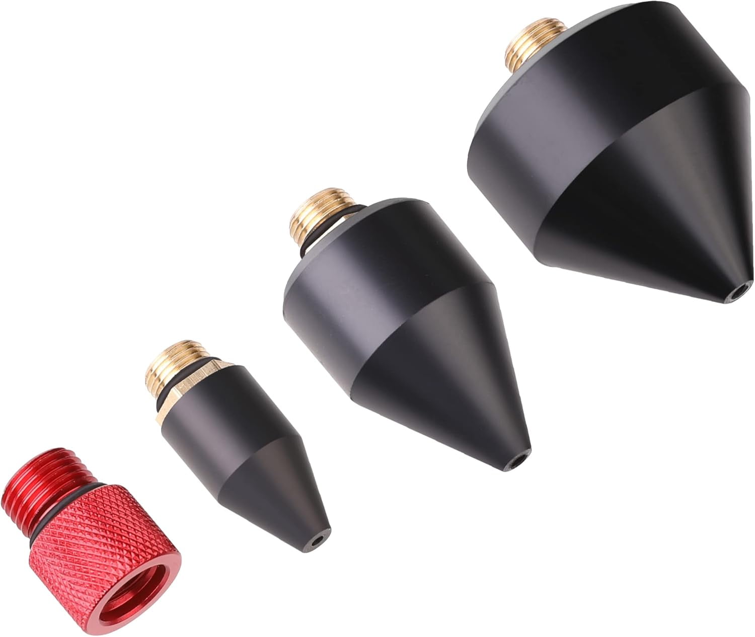 1/8-Inch Rubber Tip Set for Air Blow Gun, 4 Pieces Air Compressor Gun ...