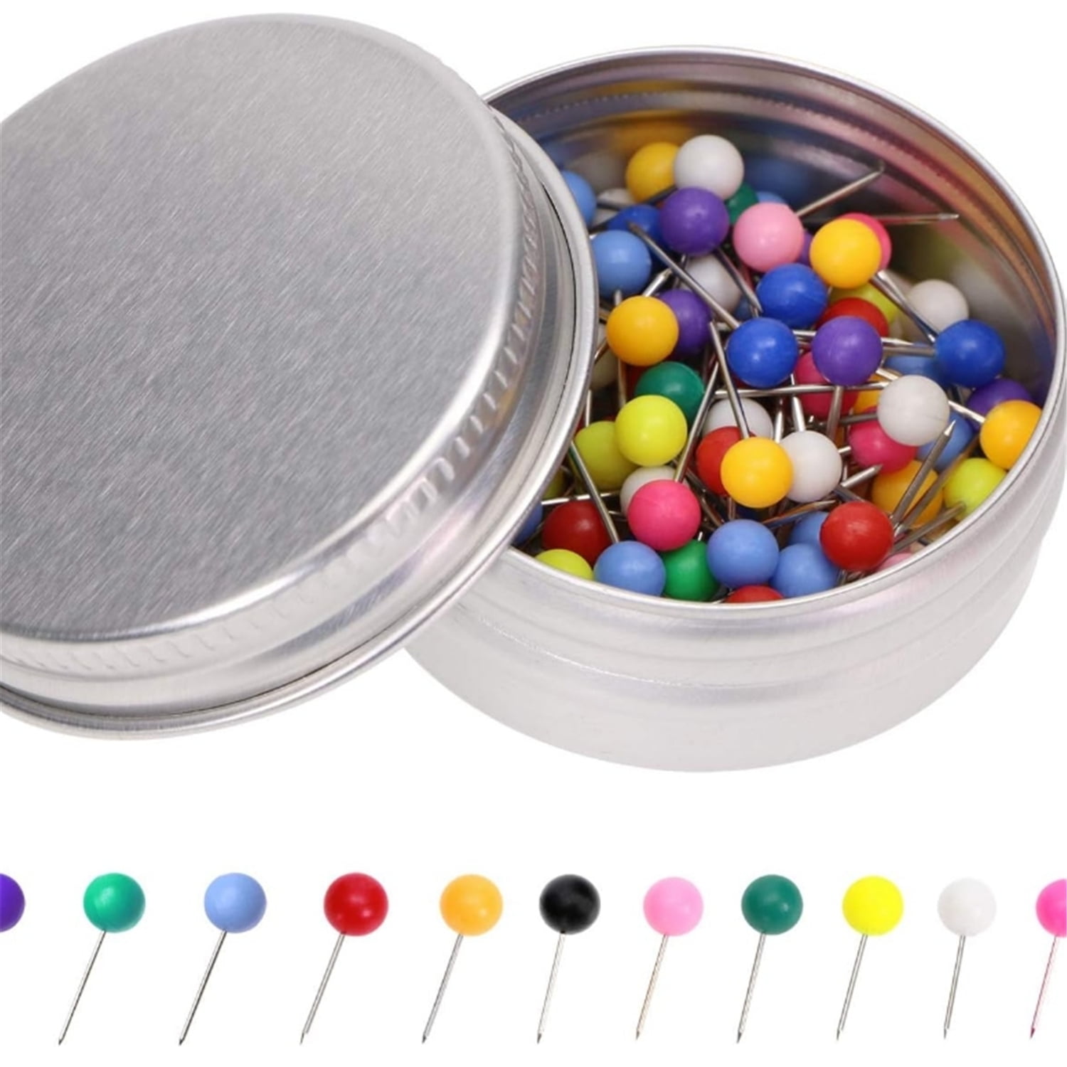 1/8 Inch Small Round Ball Head D rative Push Pins Map Thumb Tacks for ...