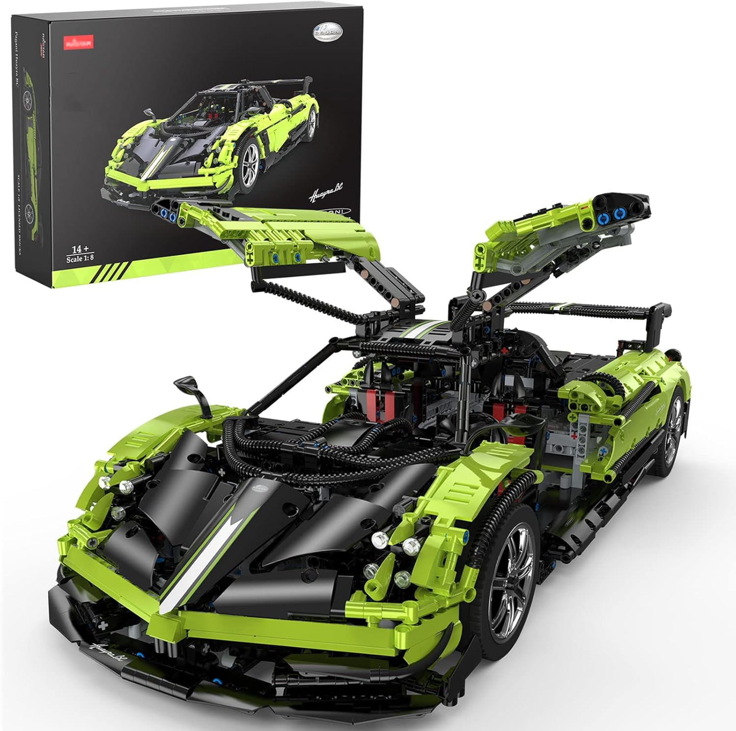 1:8 Large Size 2899 Static Model Car Kit for ,Stem Assembled Sport ...