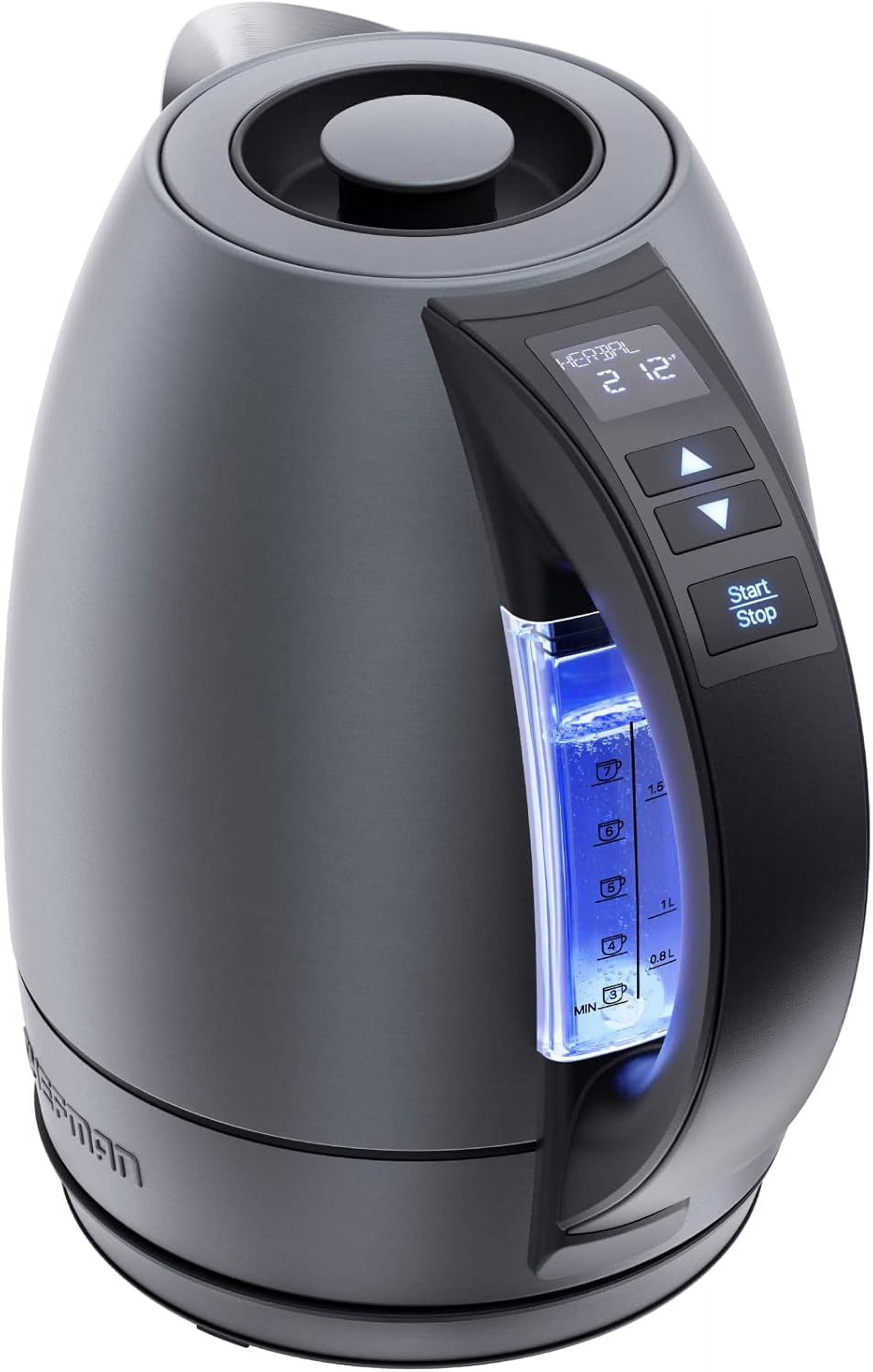 1.8 Liter Electric Tea Kettle with Temperature Control, 5 Presets, Tri ...