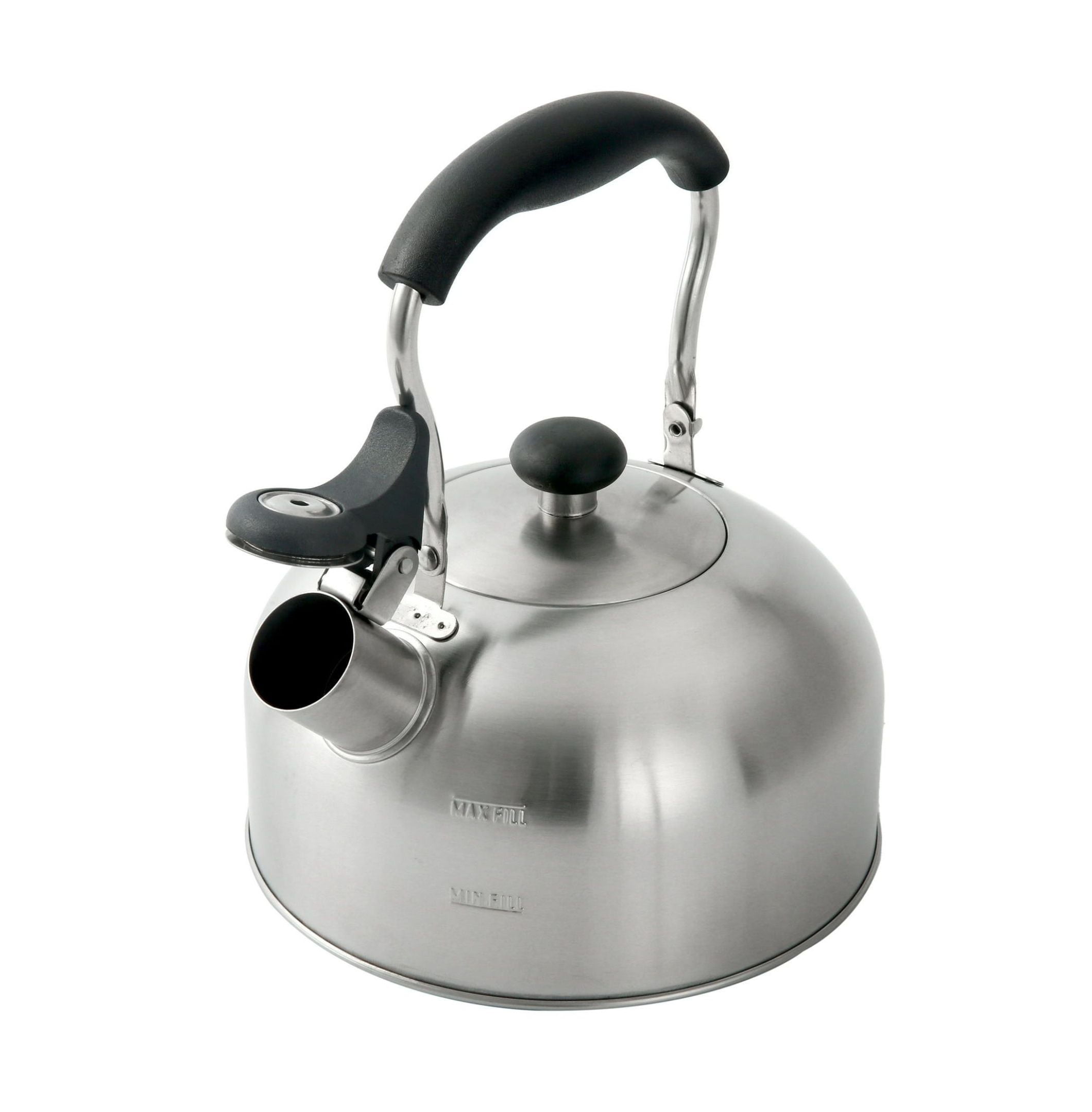 1.8-Liter Whistle Tea Kettle, Induction Compatible, Stainless Steel ...