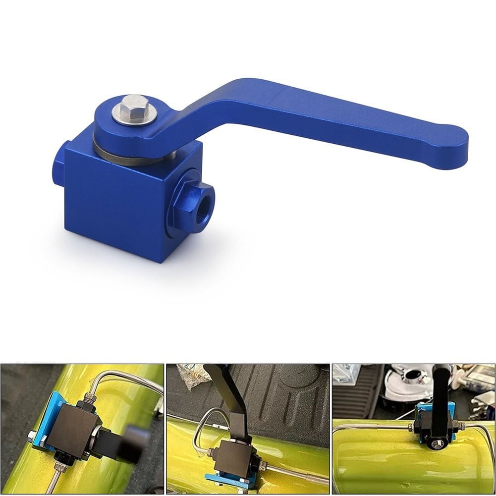 1/8" Npt Brake Line Lock Shut Off Valve Fuel Flow Control Cut Off Valve ...