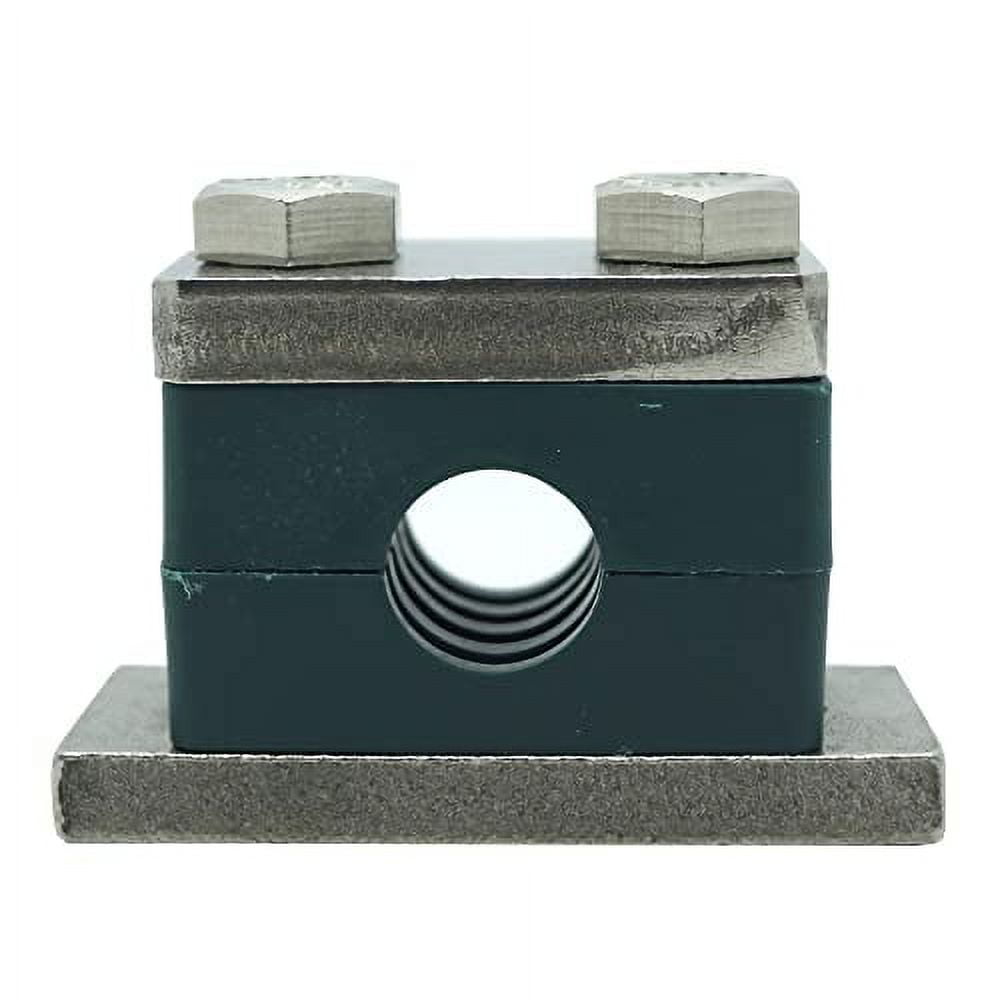 1/8'' Pipe Size Heavy Series Clamp, Polypropylene with Stainless Steel ...