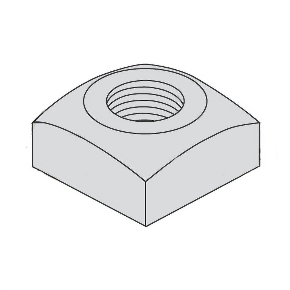 1-8 Regular Square Nuts / Steel / Hot Dip Galvanized (Quantity: 50 pcs ...
