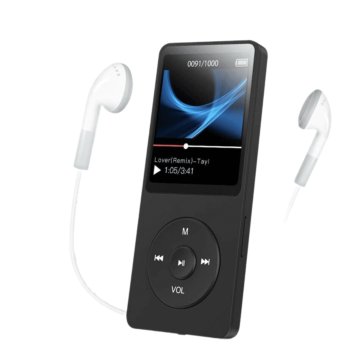 1.8" Screen MP3 Player with Bluetooth - Earphones Included - Music ...
