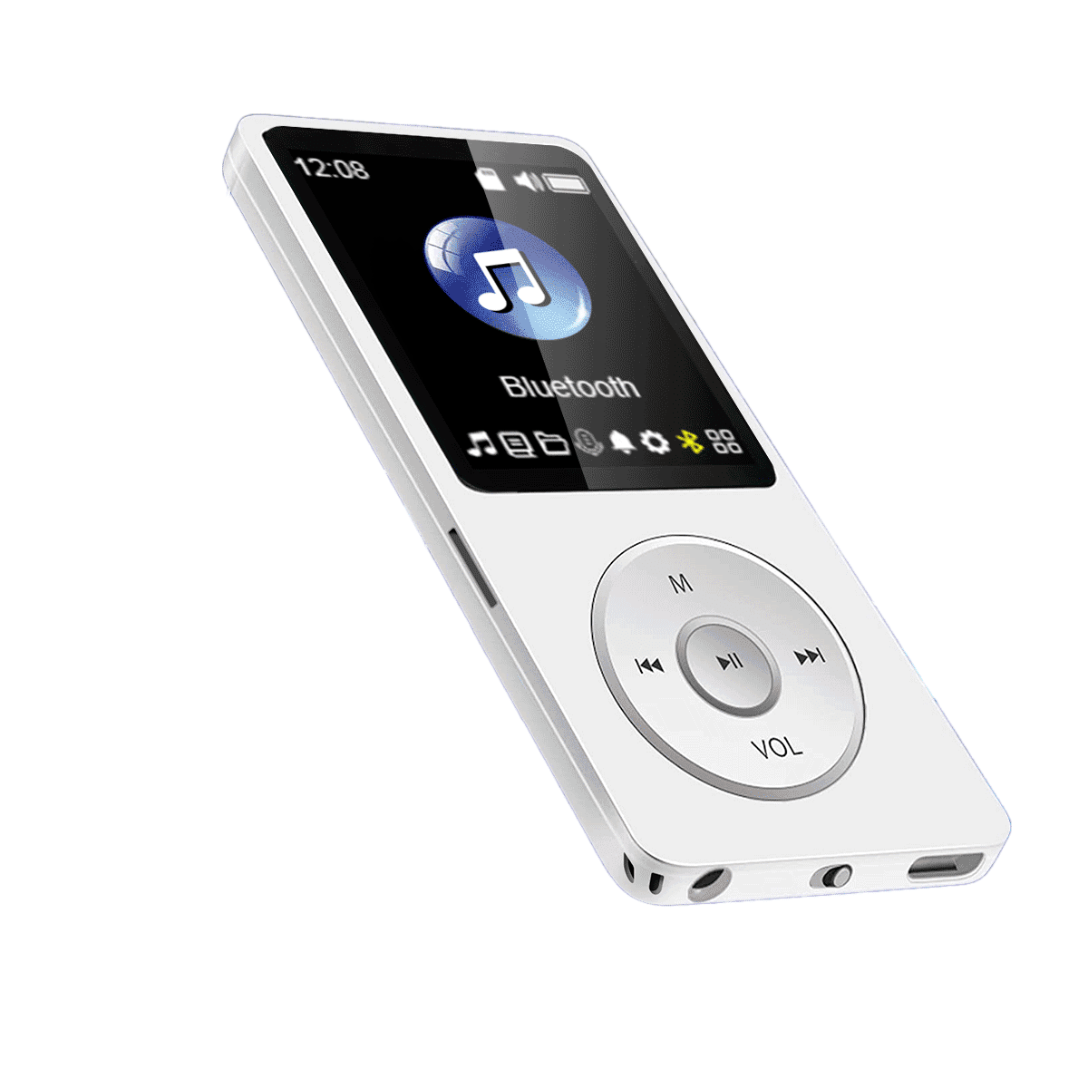 1.8" Screen MP3 Player with Bluetooth - Earphones Included - Music ...