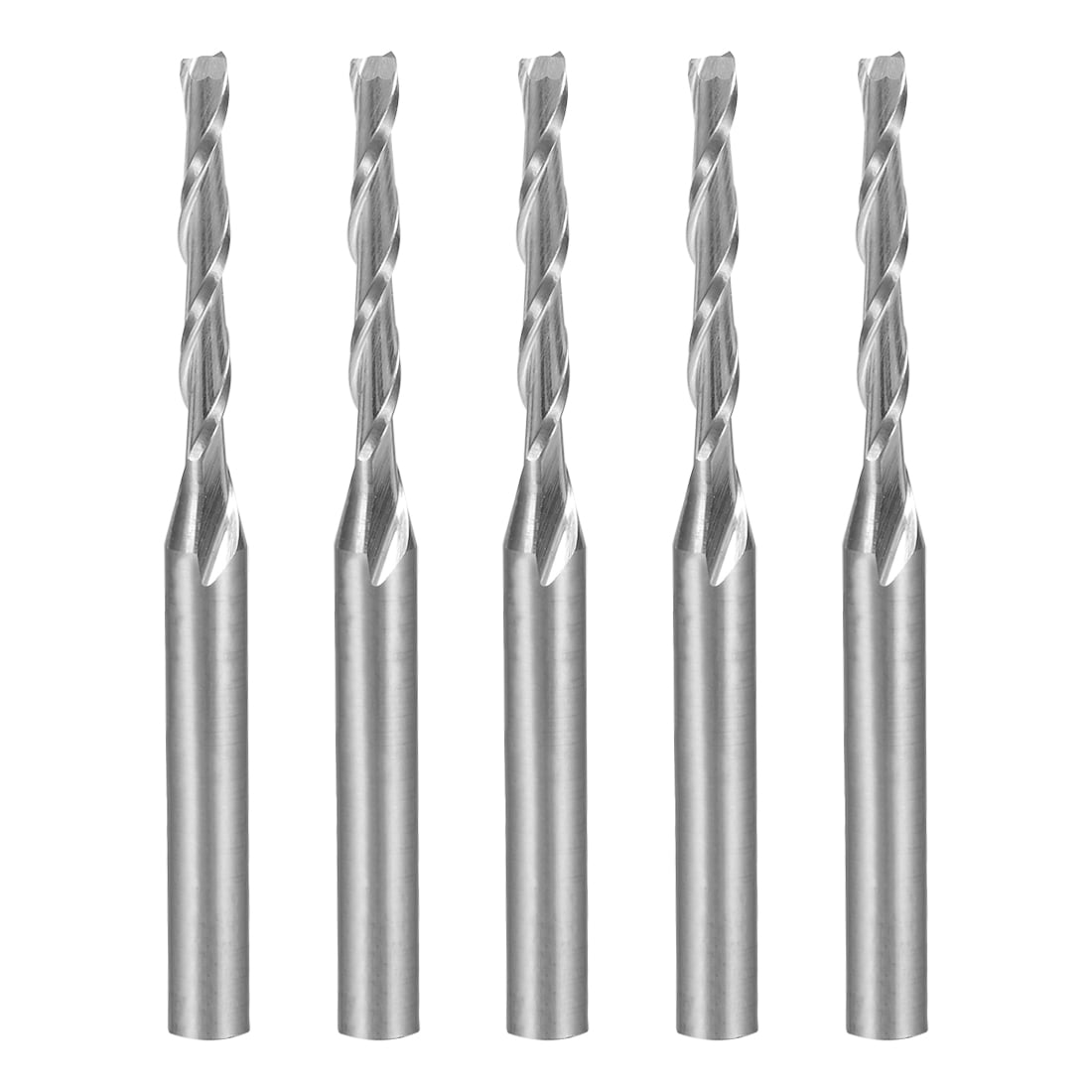 1/8" Shank 2.0mm x 15mm Carbide End Mill Cutter CNC Router Bit 5 Pack ...