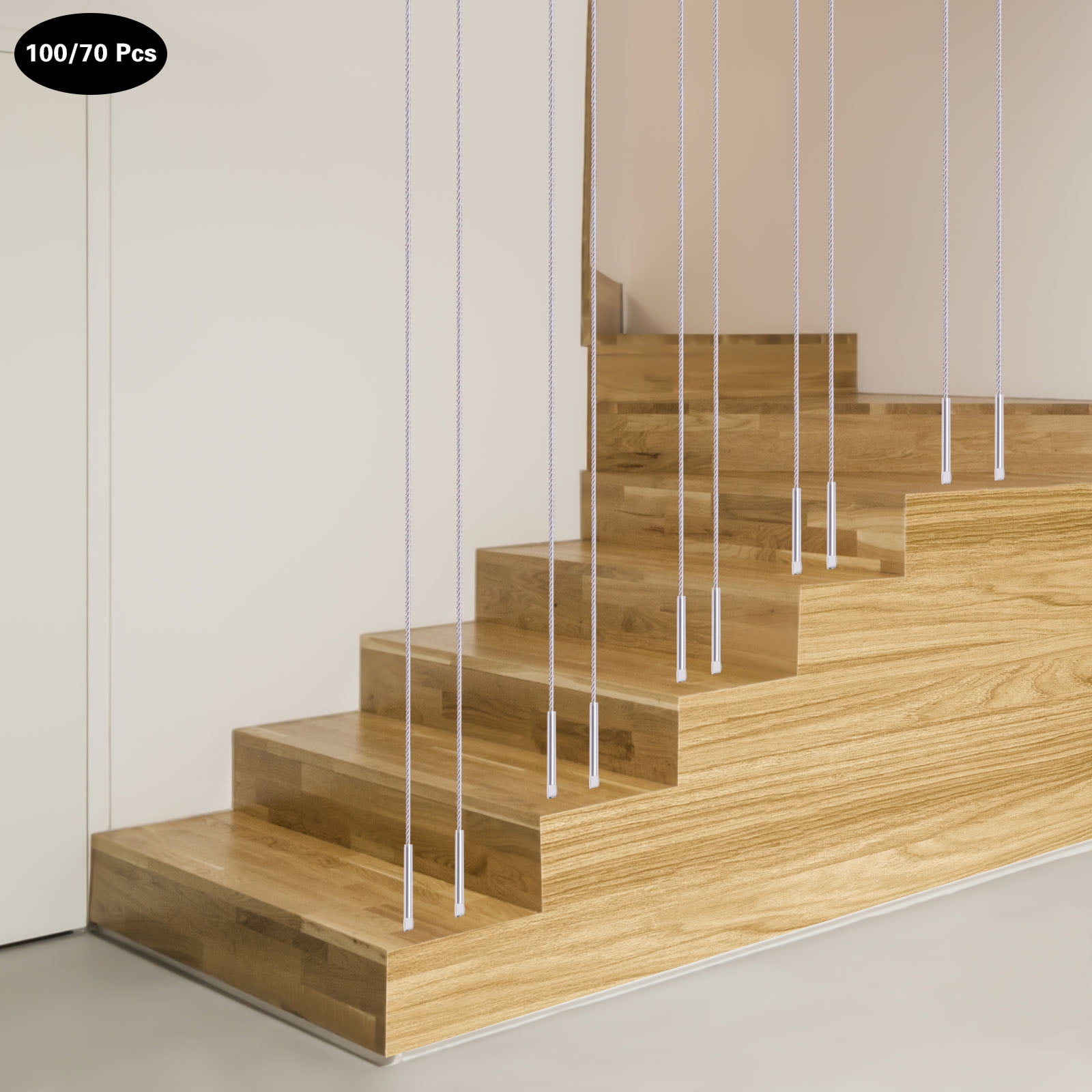 1/8'' Steel Rope Locking Screws Kit (70pcs) - Marine-Grade T316 SS, 35 ...