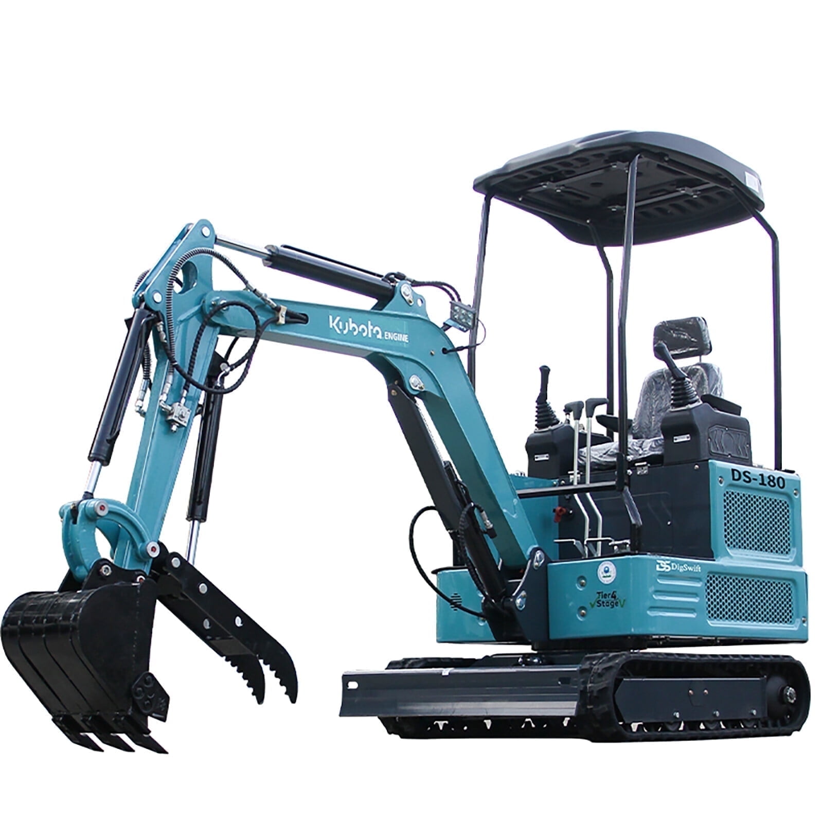 1.8 Tons Diesel Digger with EPA Certified KubotaEngine, Mini Excavator ...