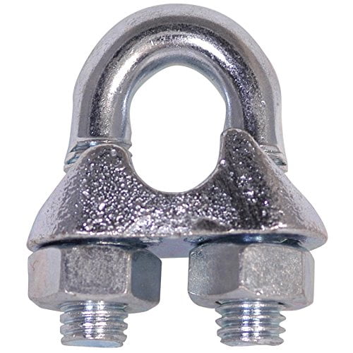 1/8" Wire Rope Cable Clip - Zinc Plated - Bulk Packs (500 Pack ...