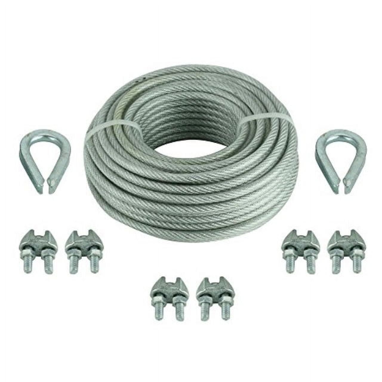 Strong Hardware Steel Cable: 1/8 in. x 30 ft. Vinyl-Coated Wire Rope ...