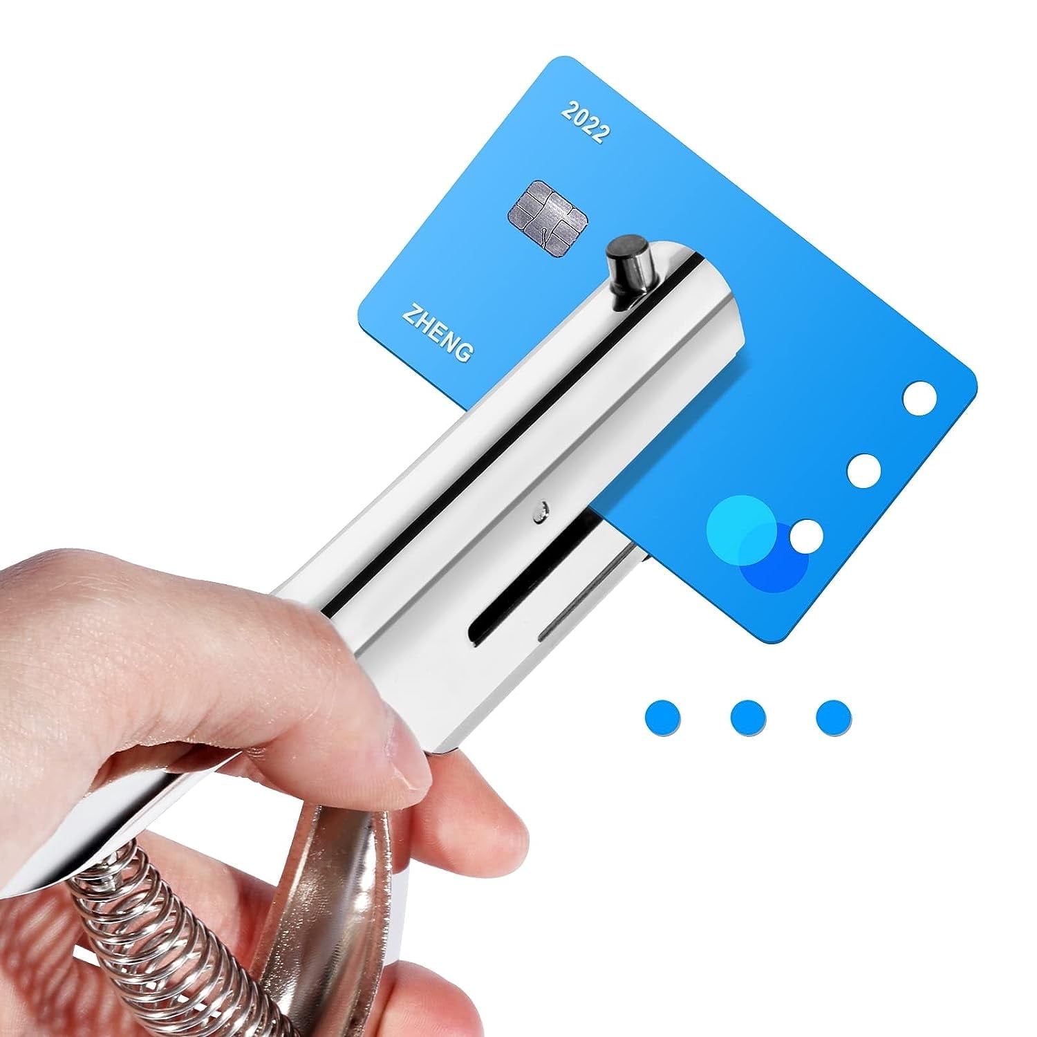 1/8 inch Hole Punch, Single Hole Punch for ID Cards Heavy Duty Hole ...