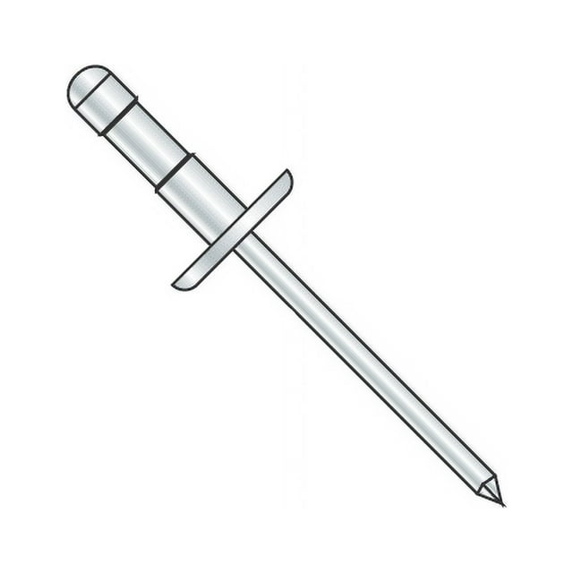 1/8" x .044"-.156" Low Profile Multi-Grip Rivets / All Steel / Zinc ...