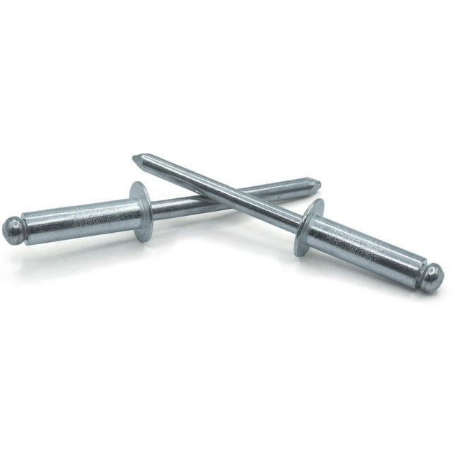 1/8" x .12"-.18" (#43) Countersunk Blind Rivets / Aluminum Body / Steel ...