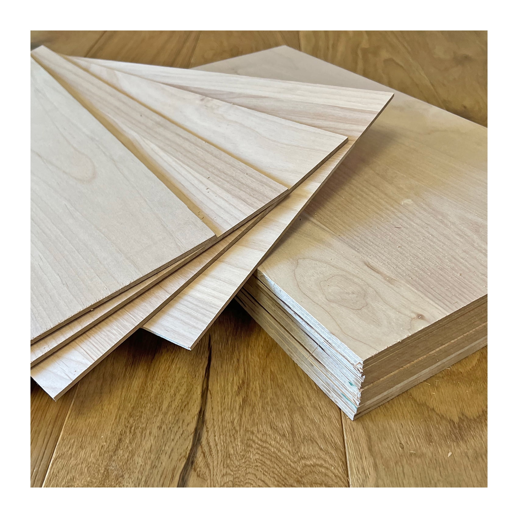 "Cherokee Wood Products 48pcs - Alder Veneer Sheets, Thin Panels 12 ...