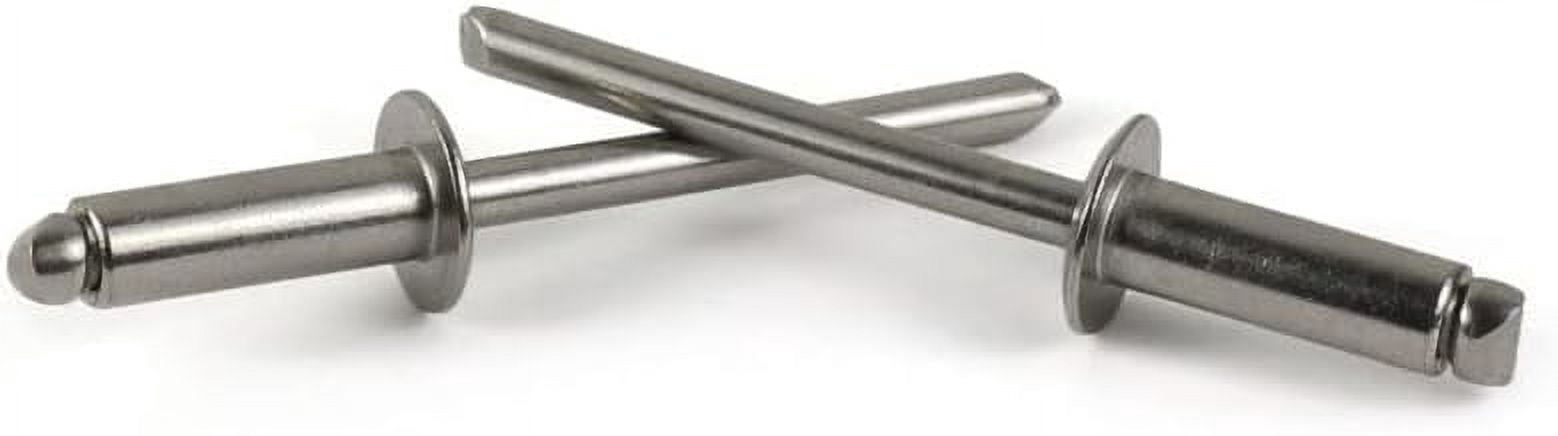 1/8" x .18"-.25" (#44) Standard Blind Rivets/All Stainless / 1,000 Pc ...