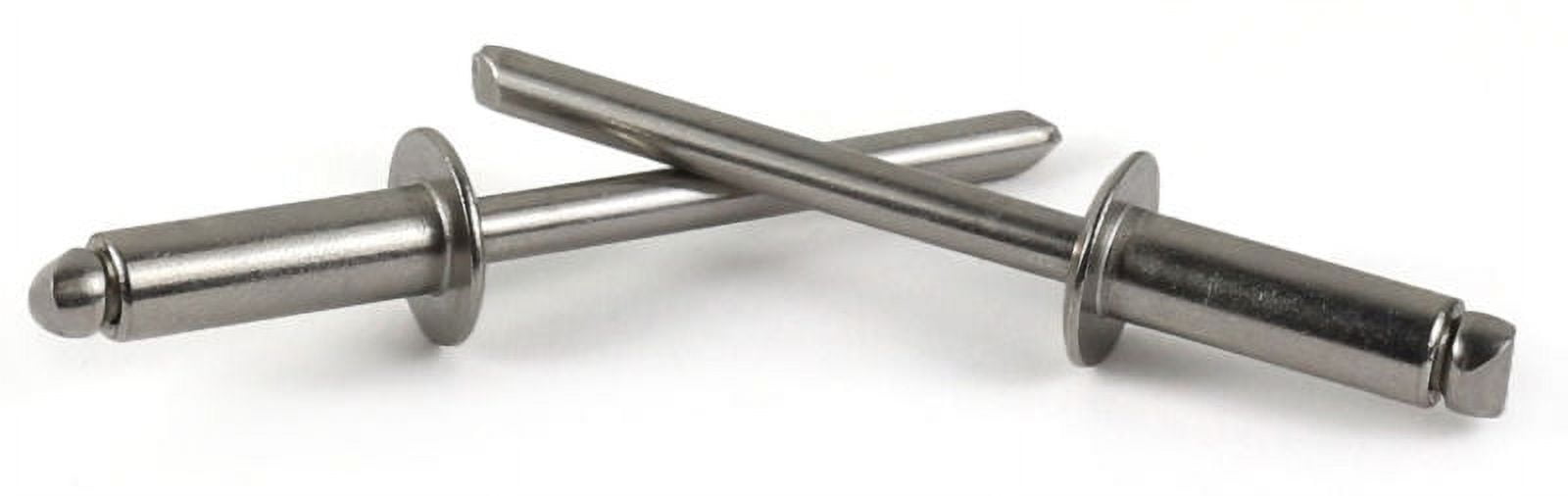 1/8" x .31"-.37" (#46) Standard Blind Rivets / Stainless Steel Body ...