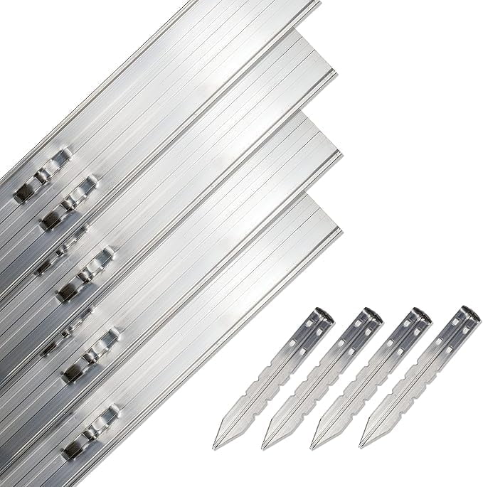 Dreamscape SlideEdge Aluminum Landscape Edging - 10 Strips, 7'10"ft ...