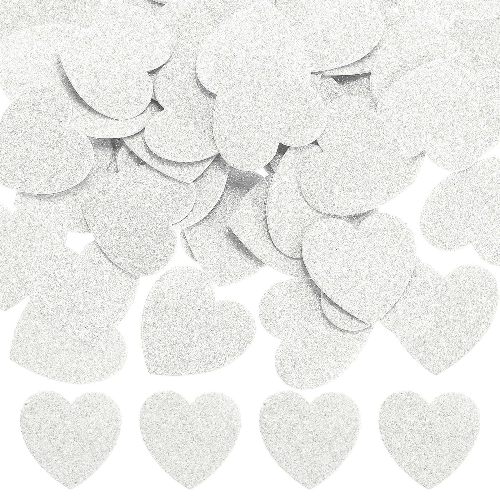 1.8"x1.8" Heart Foam Stickers, 100Pcs EVA Self Adhesive Glitters Foam ...