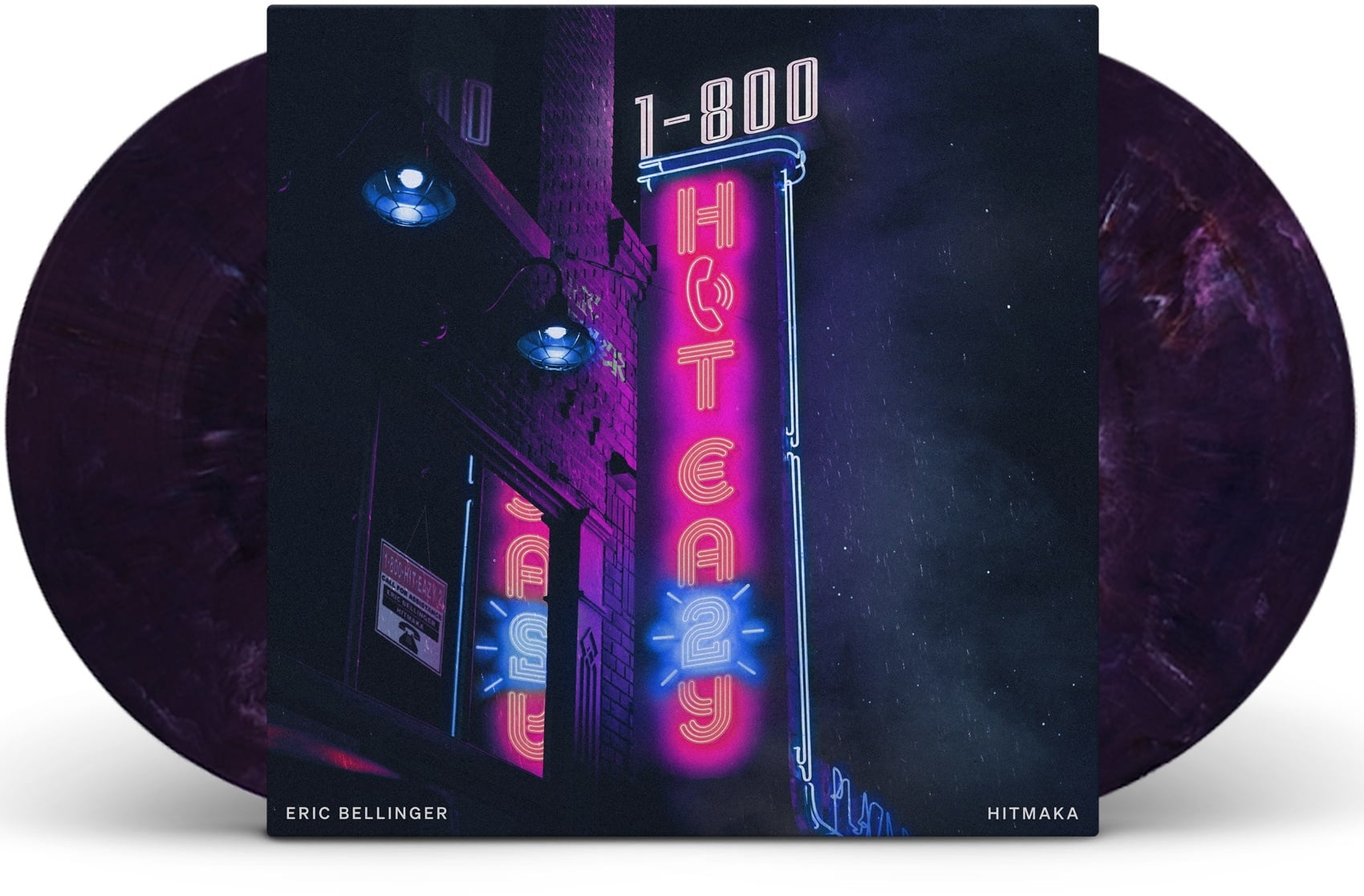 1-800-Hit-Eazy: Line 1 & 2 - Dark Purple Marble - Walmart.com