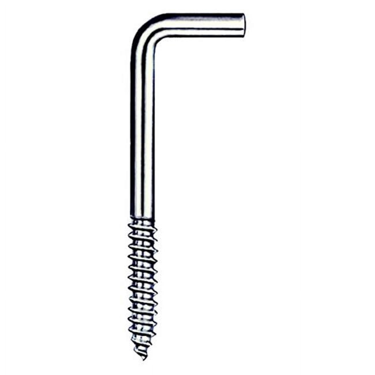 1.81 in. Zinc Plated Square Bend Screw Hook - Walmart.com
