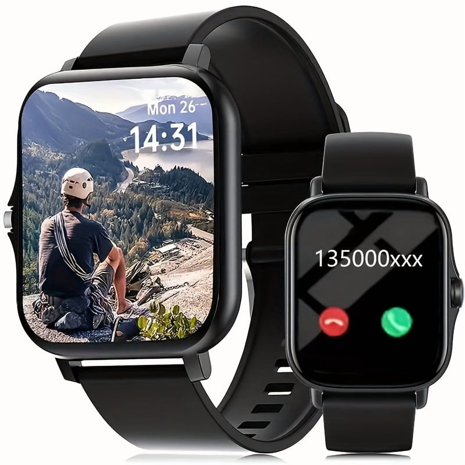 1.83" Dual-Strap Smart Watch, Wireless Call & Multi-Sport Tracker for ...