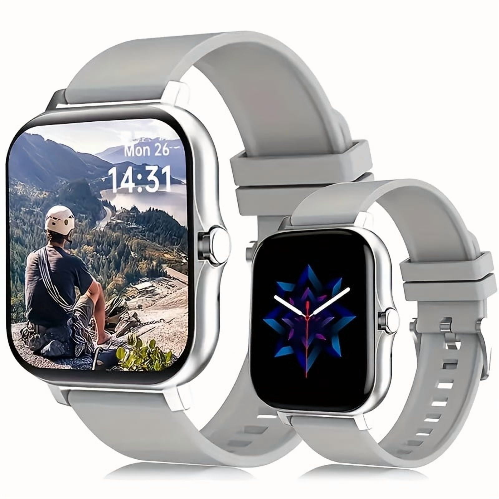 1.83" Full Touch Smartwatch: Wireless Calls, Sedentary Reminder, Multi ...