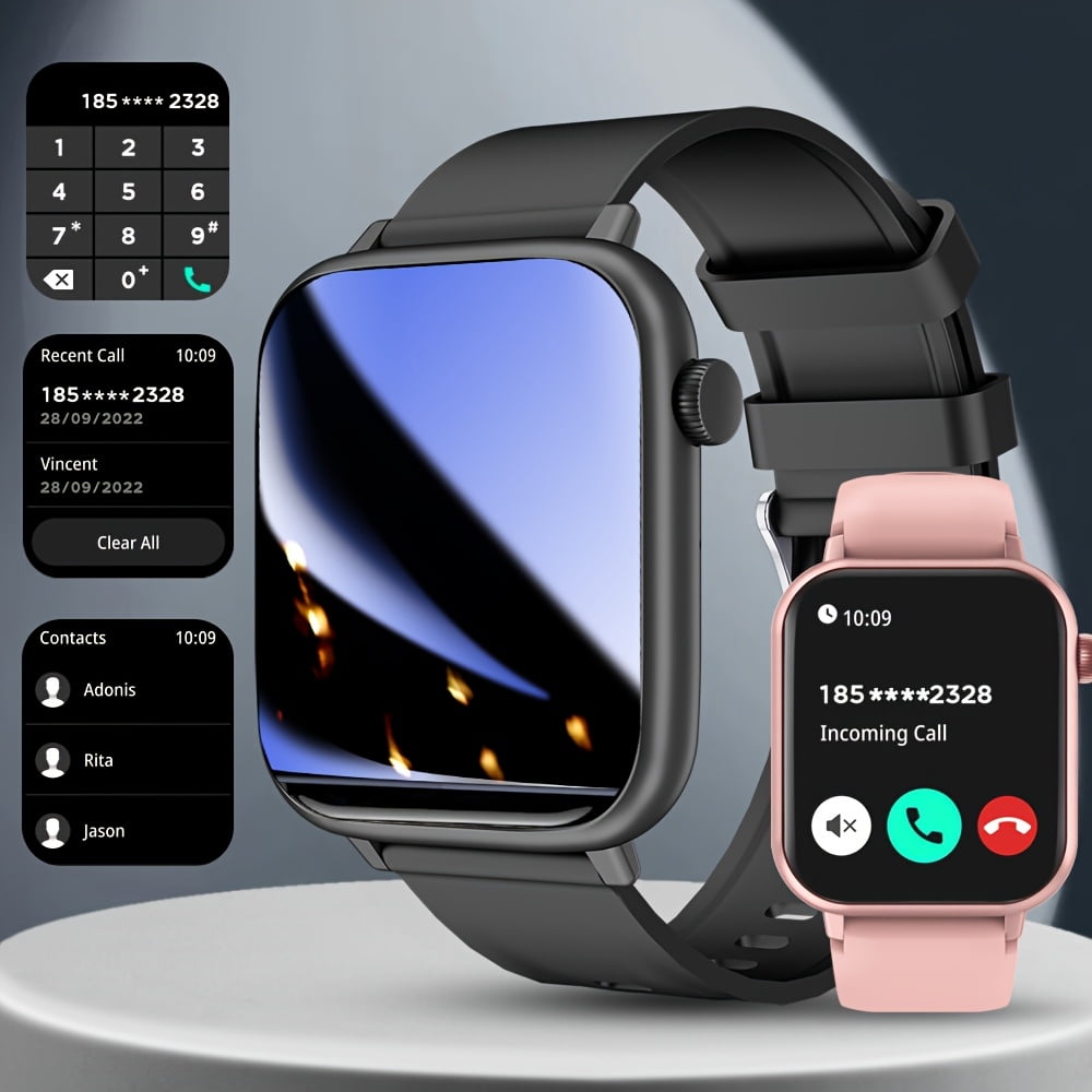 1.83" Full Touchscreen Smartwatch - Wireless Calls, Fitness Tracker ...
