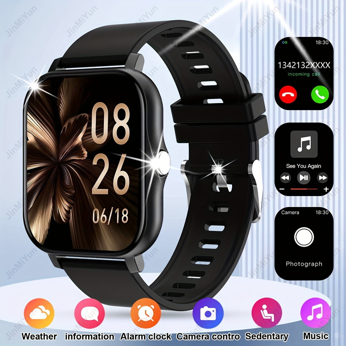 1.83-Inch Full-Screen Touch Sports Smartwatch (HOT) - Wireless Calling ...