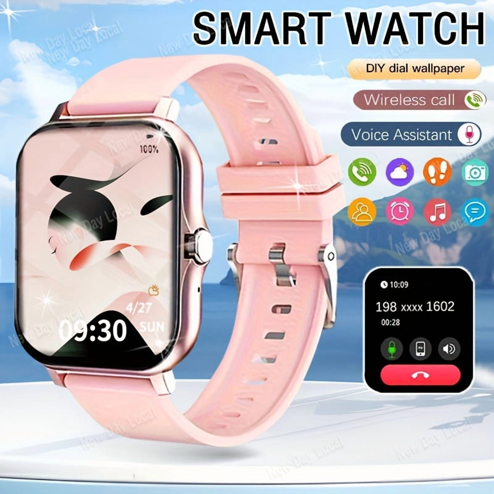 1.83-Inch Touch Screen Smart Watch: Wireless Call, Multi-Sport Tracker ...
