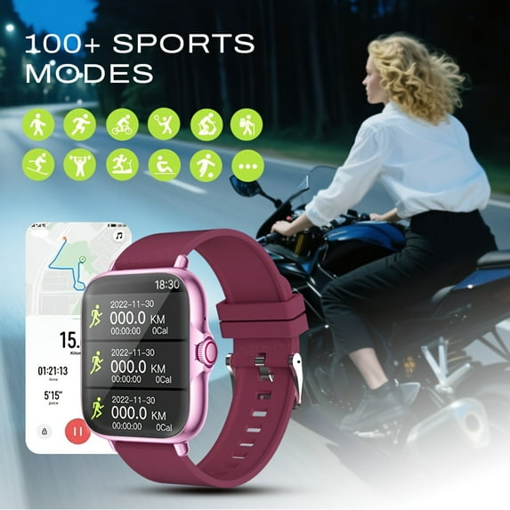 1.83" Large Screen Smart Watch, BT 4.0 Wireless Call/Music, Weather ...