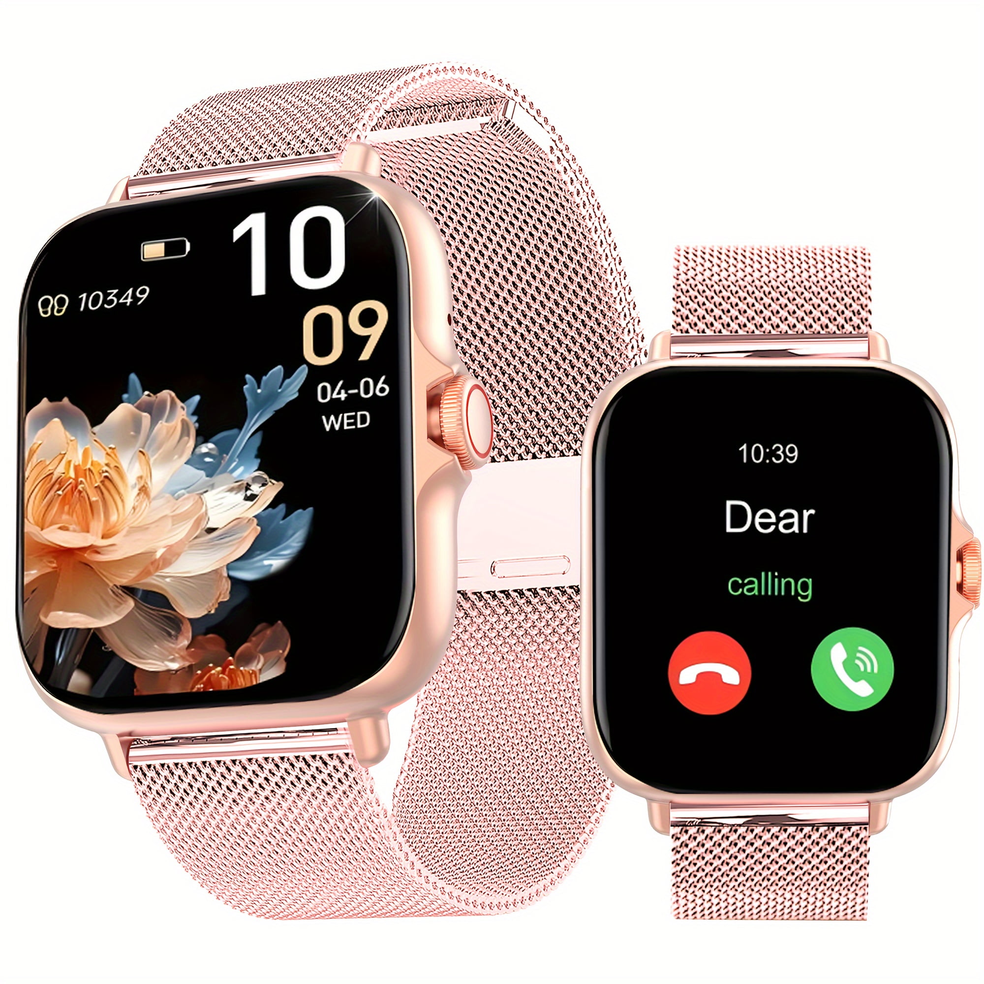 New 1.83” HD Smart Watch - Voice Calls, Music Control, Voice Assistant ...