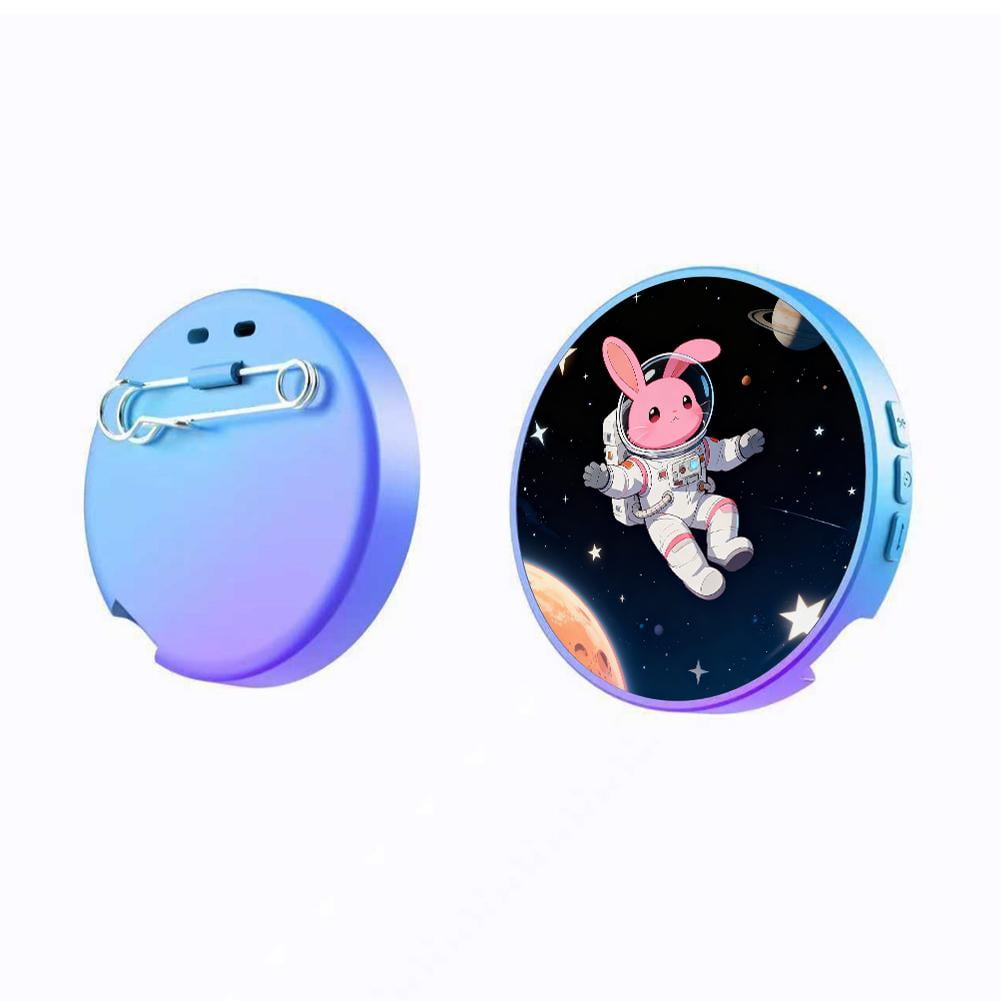 1.85" HD Smart Digital Badge Pin, Custom GIF & Dynamic Video Display ...