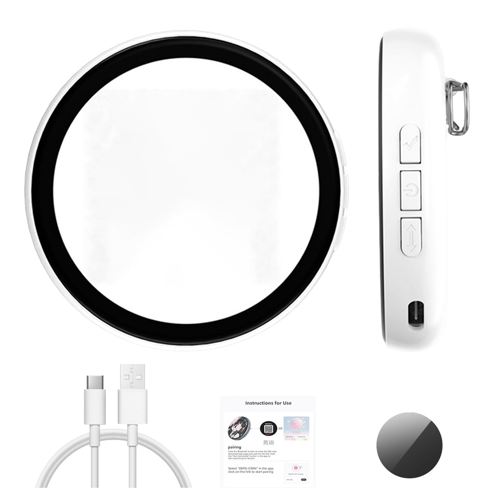 1.85 Inch Smart Digital Badge: A Customizable Electronic Pin with ...