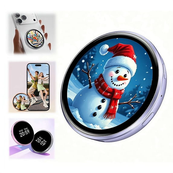 1.85" Touch Screen Digital Badge, Bluetooth Customizable GIF Video ...