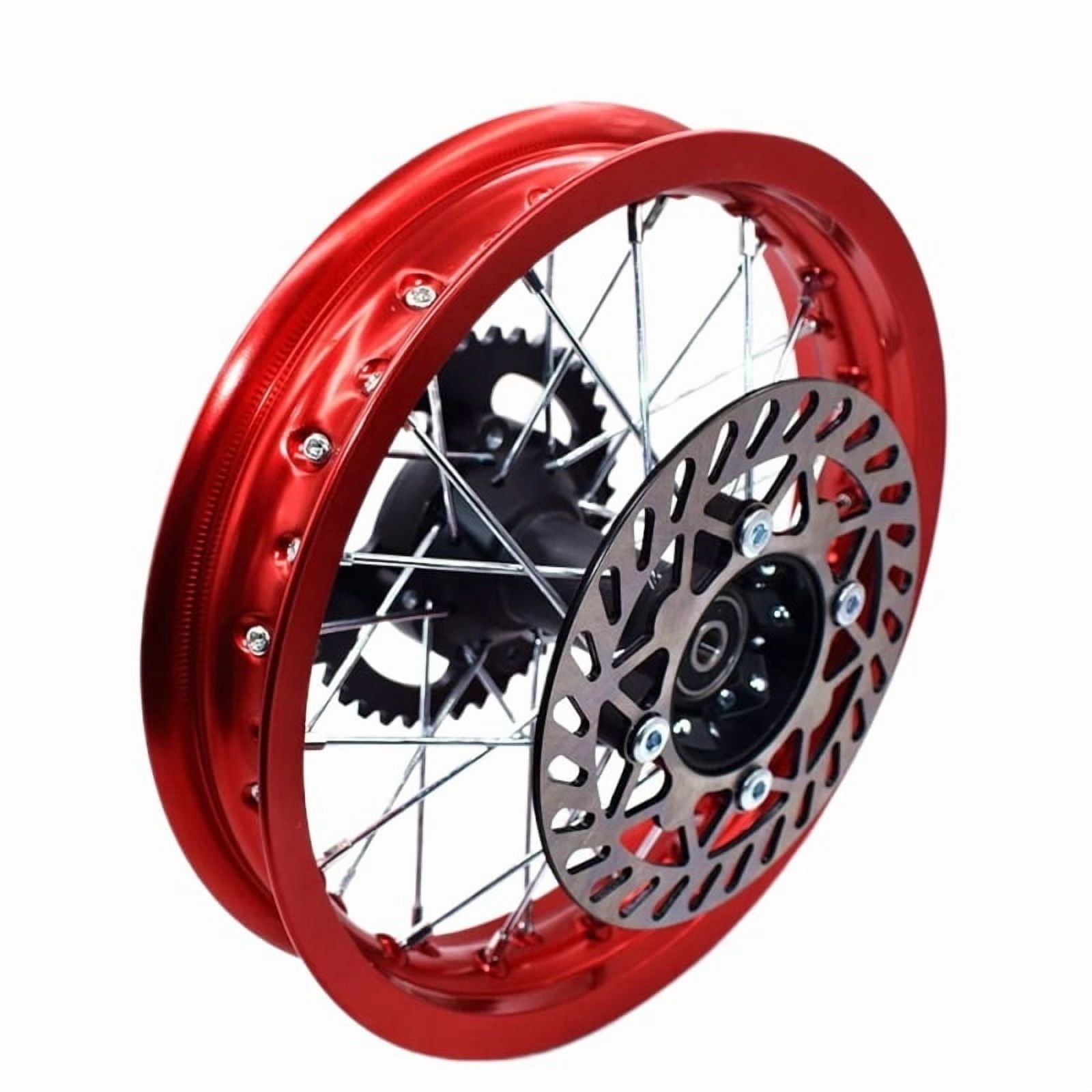 1.85x12" inch Rear Alloy Disc Plate Wheel Rims with Disc Brake Sprocket for KLX CRF Kayo Apollo ...