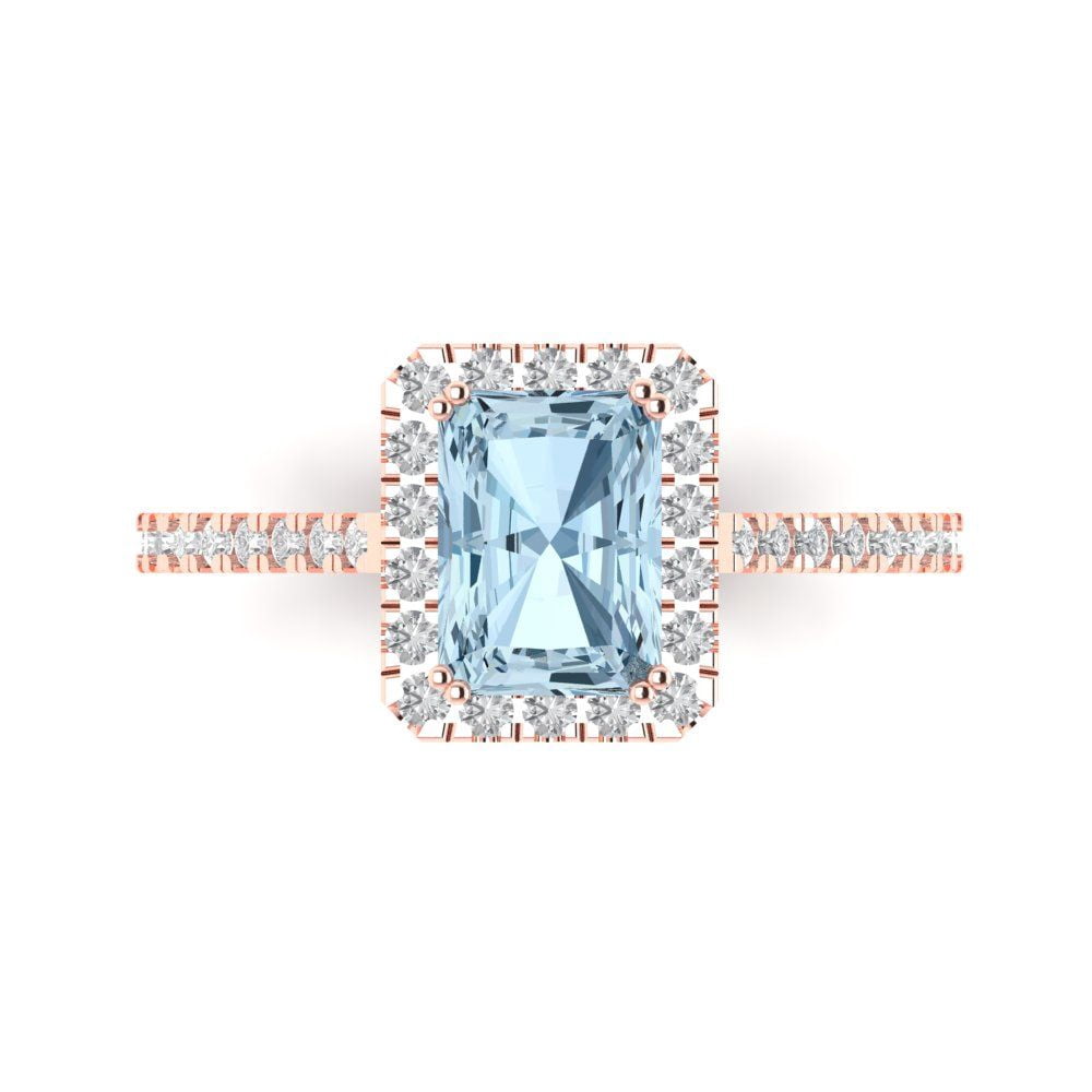 1.86 ctw Solitaire with Zirconia Diamond Accents Anniversary Ring for ...