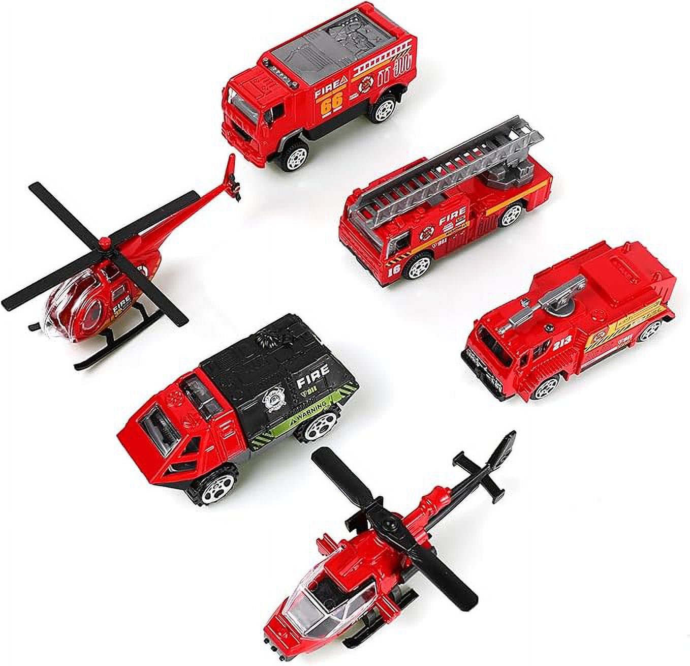 1/87 Metal Diecast Fire Truck Police Rescue Car Helicopter Ambulance ...
