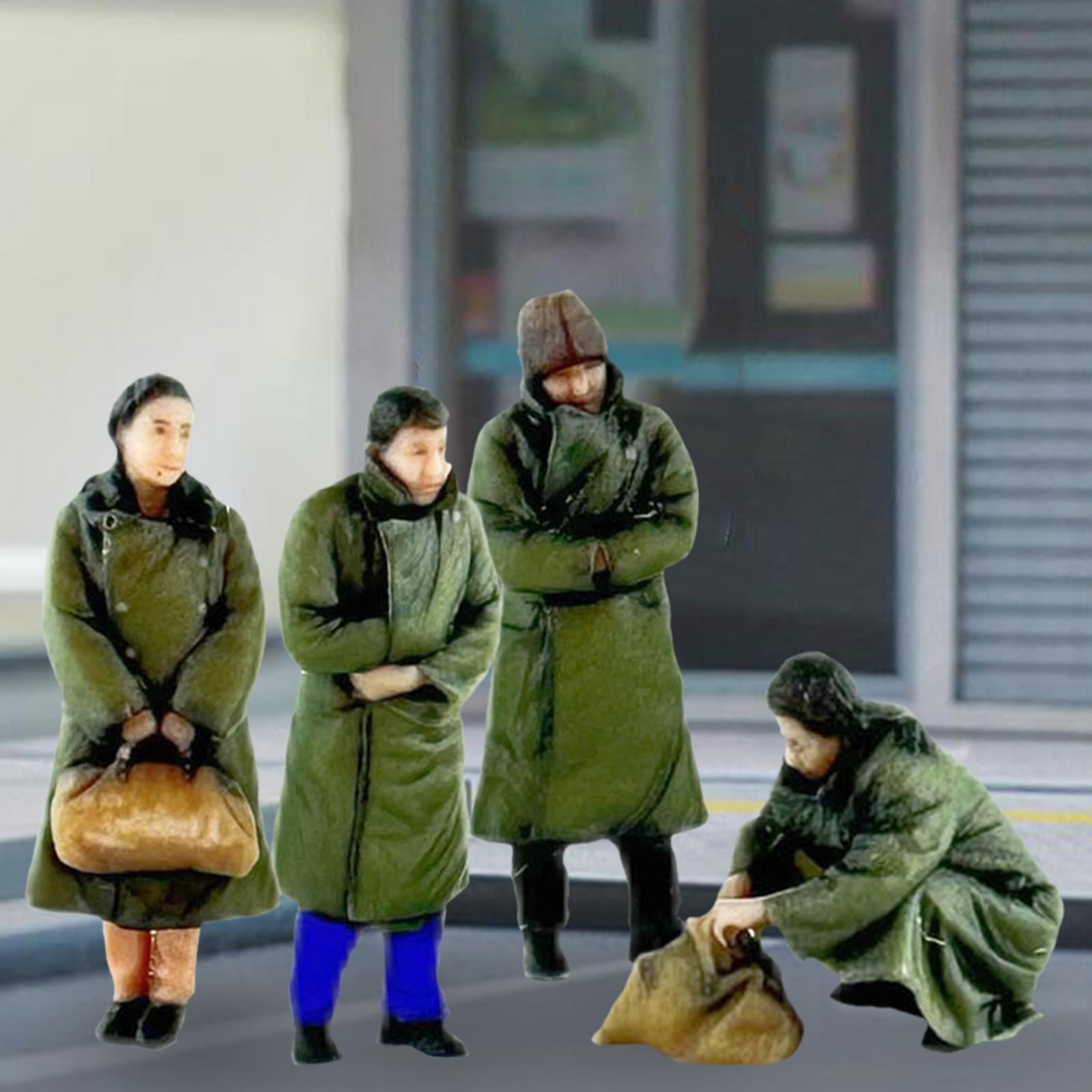 1:87 Realistic Diorama Character Figure Diorama Action Figurines Tiny ...